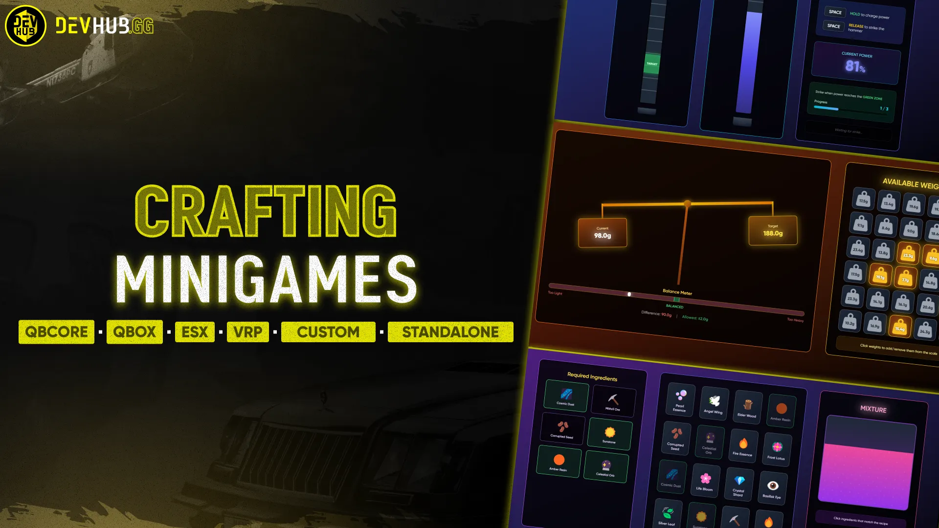 DEVHUB - CRAFTING MINIGAMES