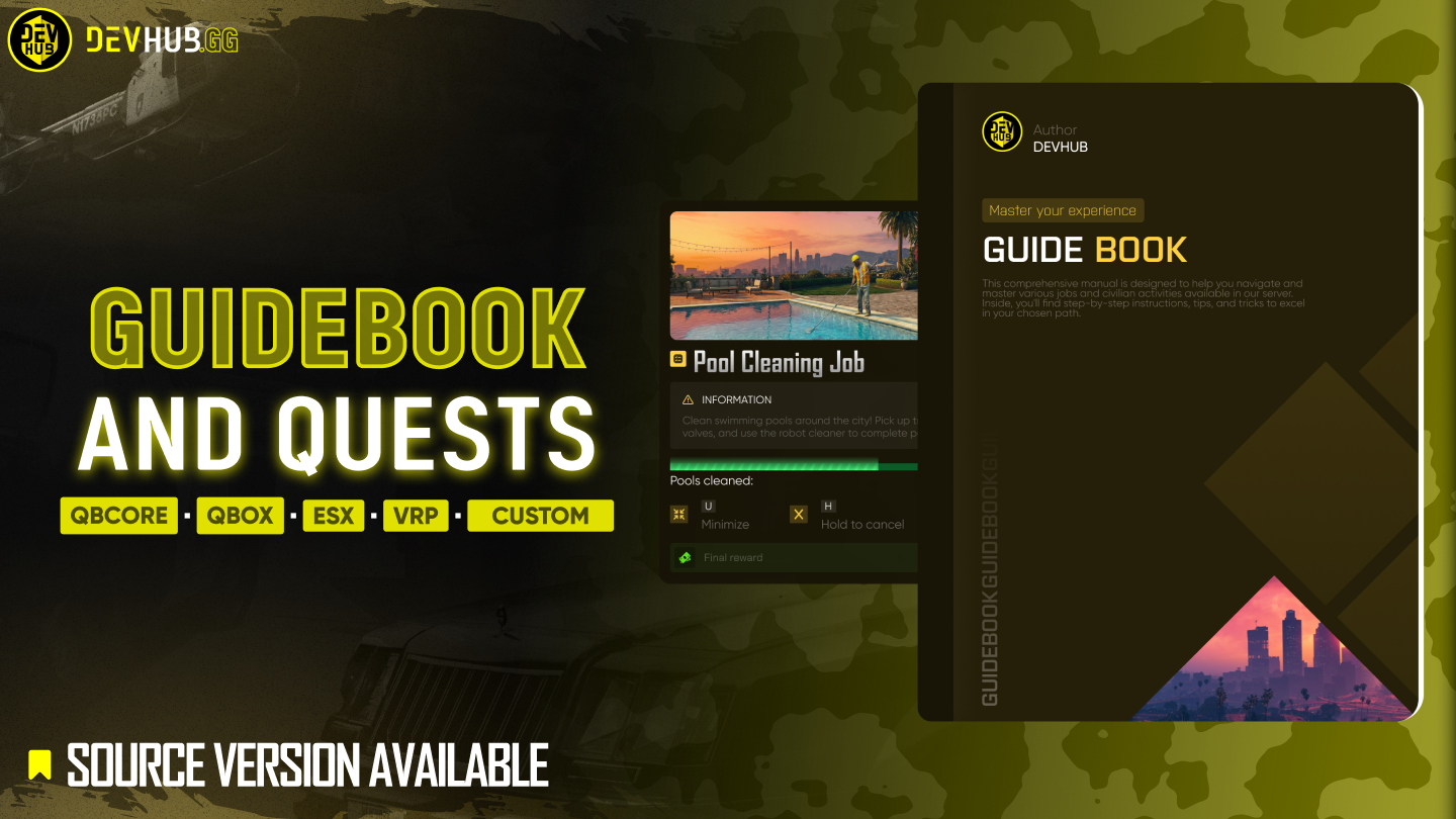 DEVHUB - GUIDEBOOK & QUESTS SOURCE CODE